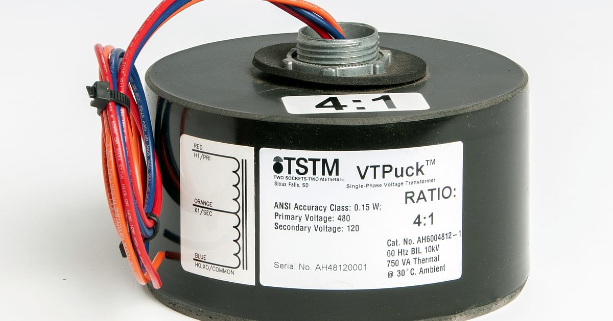 VT Puck(TM) - 4:1 Single Phase Voltage Transformer AH6004812-1 | TSTM
