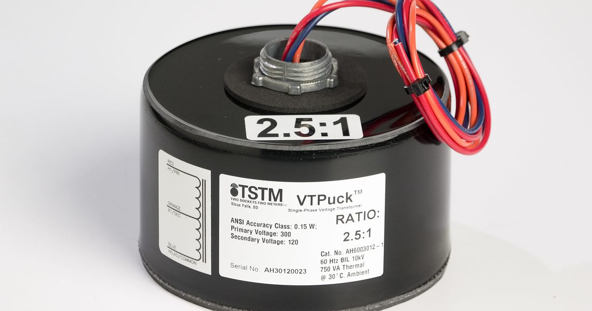 VT Puck(TM) - 2.5:1 Single Phase Voltage Transformer… | TSTM